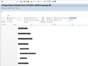 Report Documentation – SAPCODES
