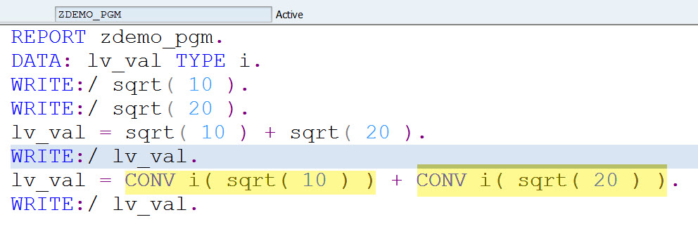 CONV – Conversion Operator – SAPCODES