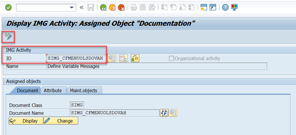 IMG Activity of SPRO nodes – SAPCODES