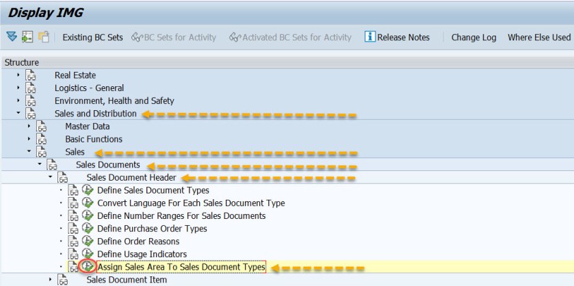 Assign Sales Area to Sales Doc Types – SAPCODES