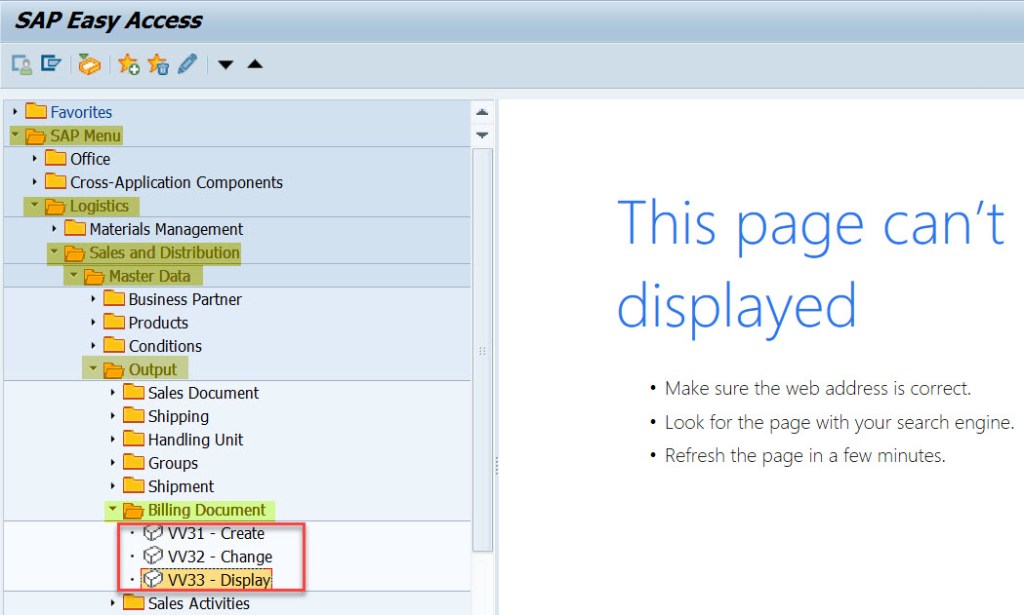 Condition Records for Billing Document Output – SAPCODES