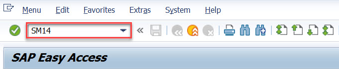 Update Program Administration – SAPCODES