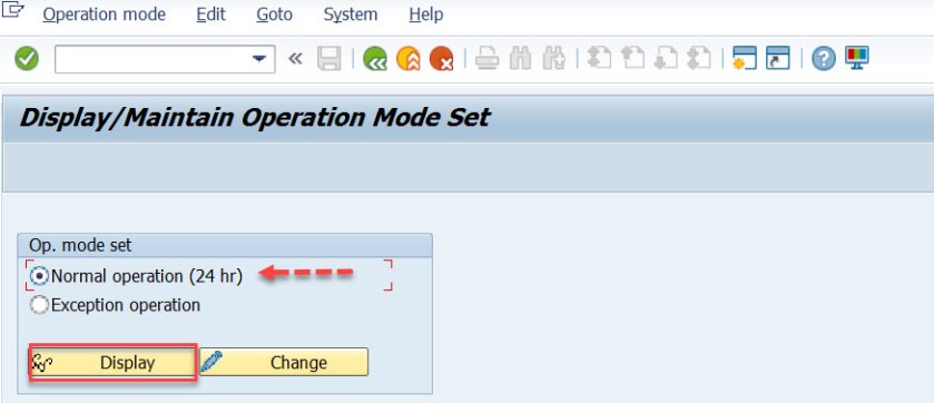 Set Operation Mode in SAP System – SAPCODES
