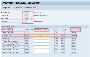 Tax G/L Account Determination in SAP SD – SAPCODES