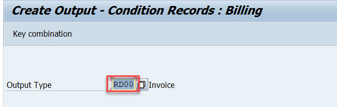 Condition Records for Billing Document Output – SAPCODES