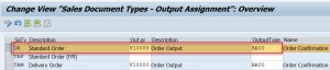 Condition Records for Sales Document Output – SAPCODES