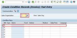 Condition Records for Billing Document Output – SAPCODES