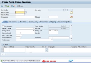 Rush Order in SAP SD – SAPCODES
