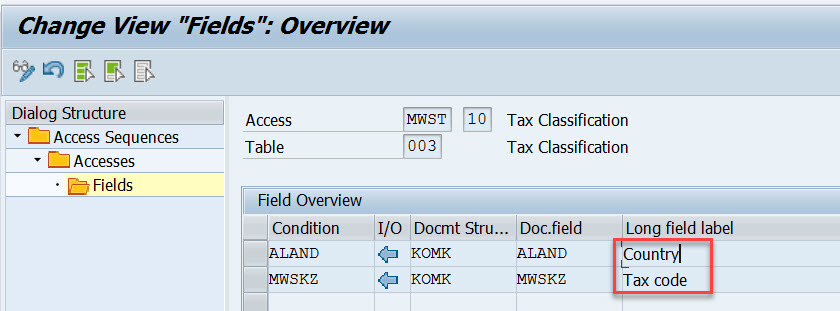 Tax G/L Account Determination in SAP SD – SAPCODES