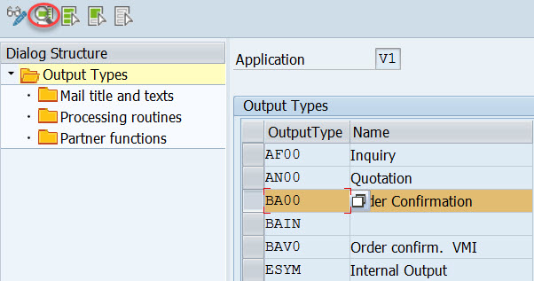 Condition Records for Sales Document Output – SAPCODES