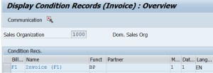 Condition Records for Billing Document Output – SAPCODES