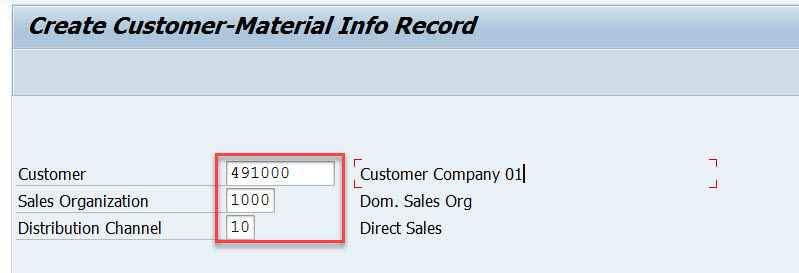 Customer-Material Info in SAP SD – SAPCODES