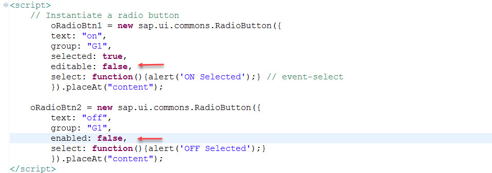 UI5-Radio Button – SAPCODES