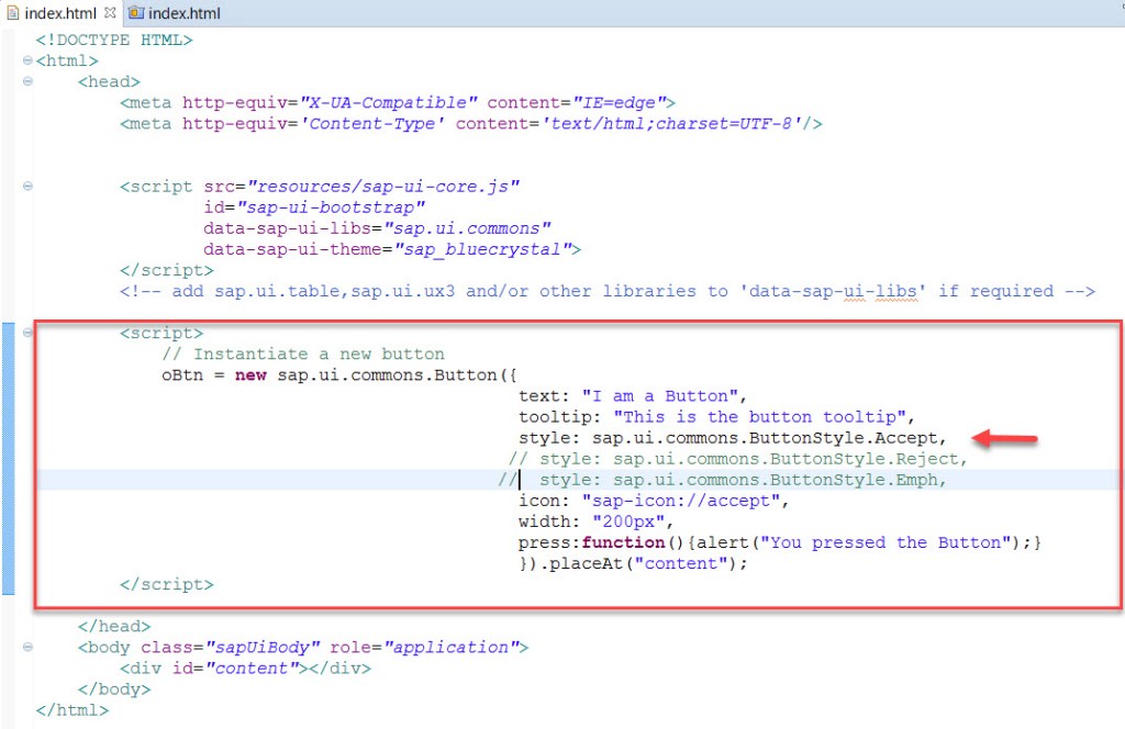 UI5-Buttons – SAPCODES