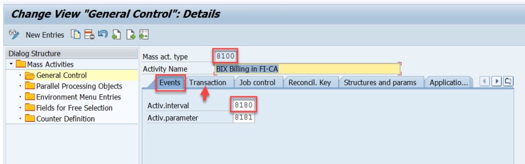 FICA- Events & Mass Activity Set UP – SAPCODES