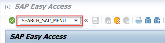 Tx- SEARCH_SAP_MENU – SAPCODES