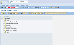 Operation mode – SAPCODES
