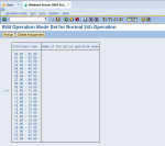 Operation mode – SAPCODES