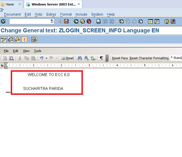 How to display Logon Message – SAPCODES