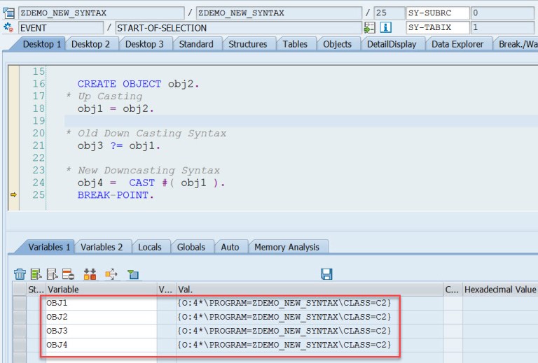 New Way of Object Casting – SAPCODES