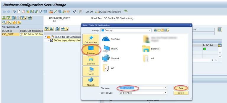 Business Configuration Set- BC Set – SAPCODES
