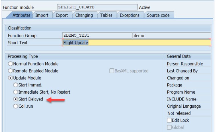 SET UPDATE TASK LOCAL – SAPCODES