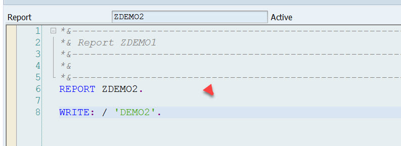 AREA MENU – SAPCODES