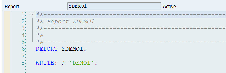 AREA MENU – SAPCODES