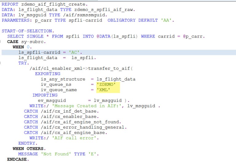AIF Message Processing Types – SAPCODES