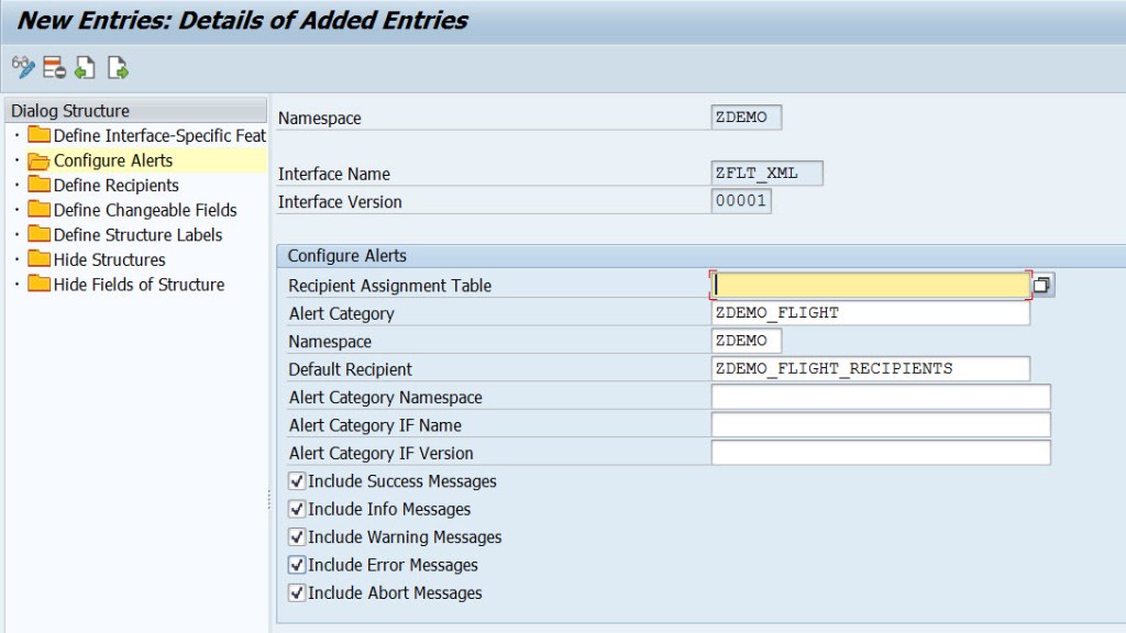 AIF Alert Configuration – SAPCODES