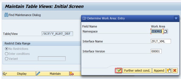 AIF Alert Configuration – SAPCODES