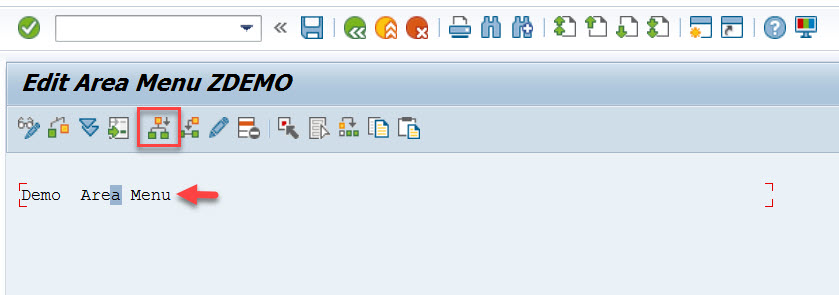 AREA MENU – SAPCODES