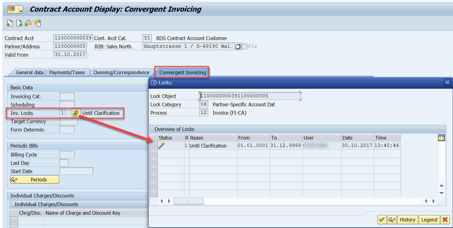 Invoicing Locks in Provider Contract/Contract Account in FICA – SAPCODES