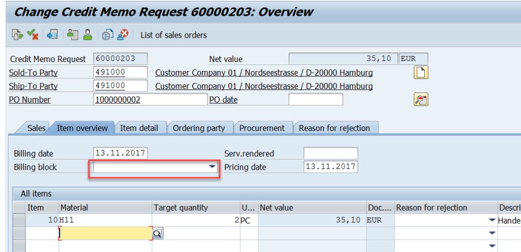 Mass Removal of SD Billing Block – SAPCODES
