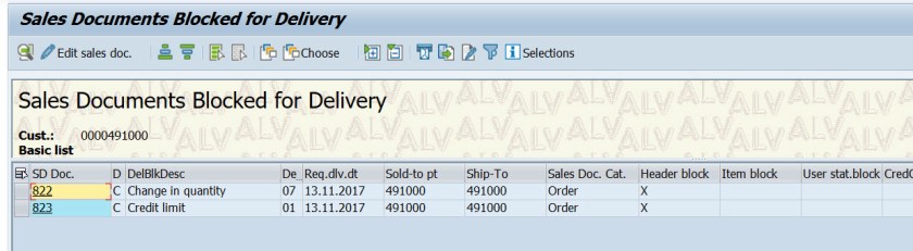 SD Delivery Block Report – SAPCODES