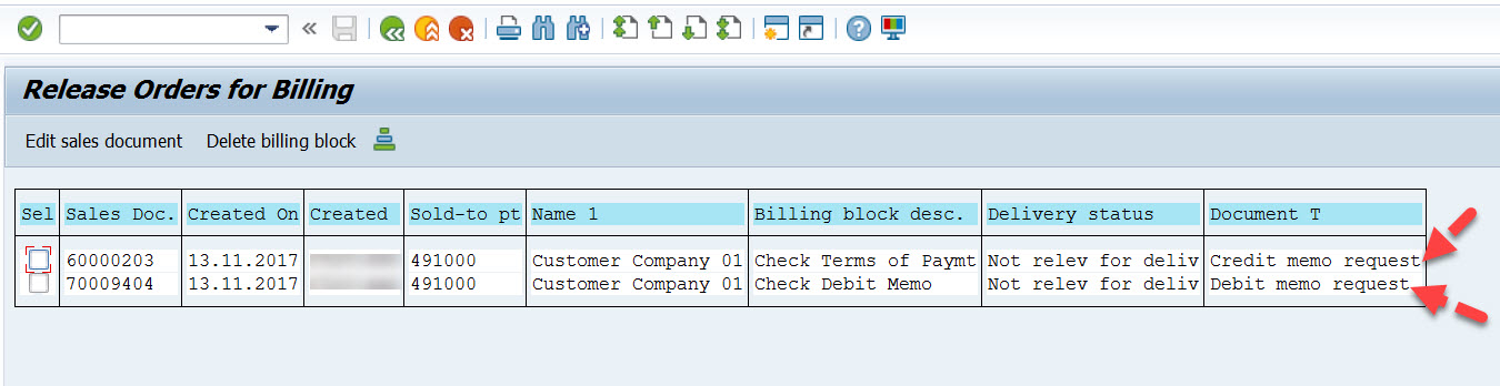 Mass Removal of SD Billing Block – SAPCODES