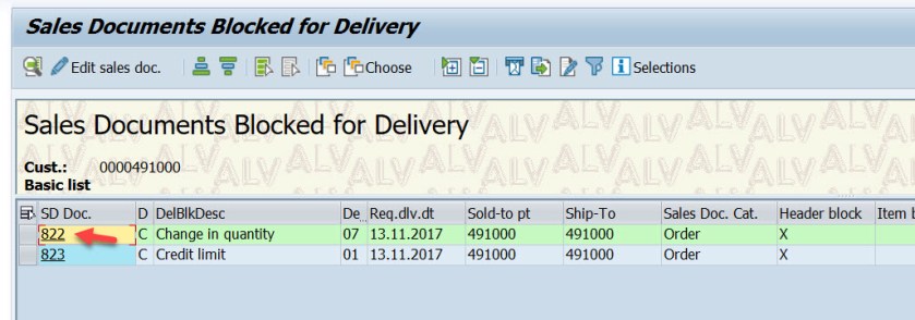 SD Delivery Block Report – SAPCODES