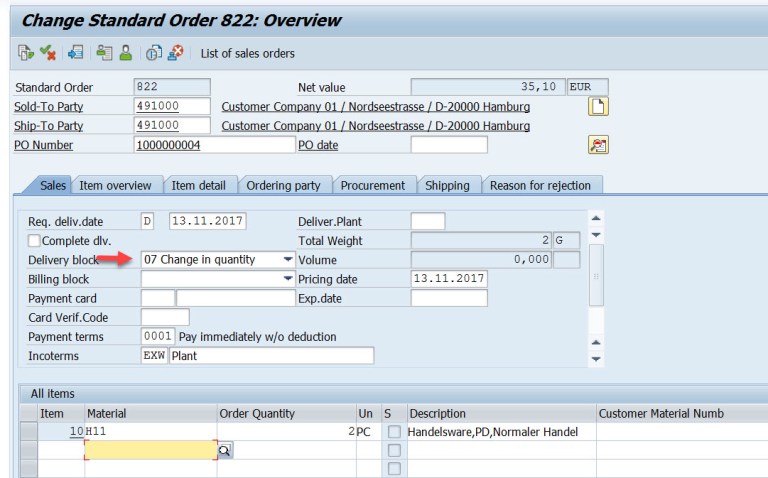 SD Delivery Block Report – SAPCODES