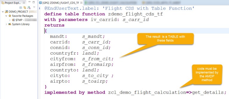 ABAP CDS Table Function Implemented by AMDP – SAPCODES