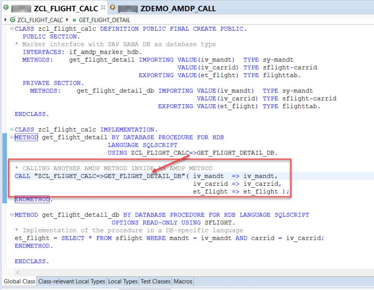 AMDP Method Call – SAPCODES