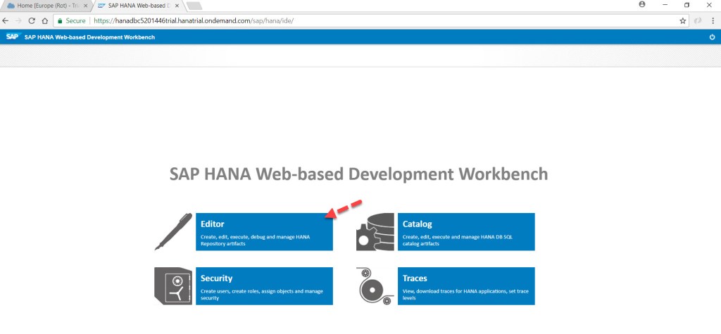 SAP HANA Web Based Development Workbench – SAPCODES