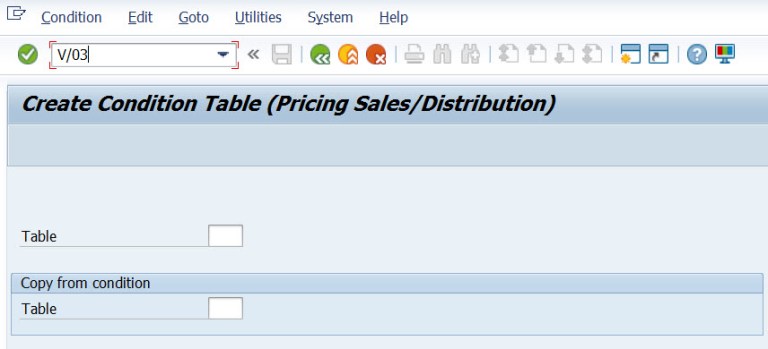 SD Pricing Condition Table – SAPCODES