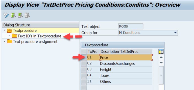 SD Pricing – Condition Text – SAPCODES