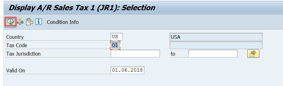 SD Tax Condition Records – SAPCODES