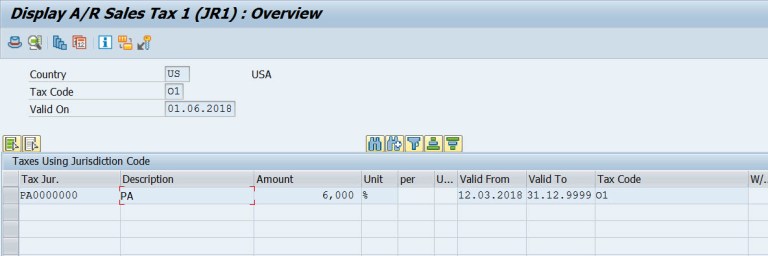 SD Tax Condition Records – SAPCODES