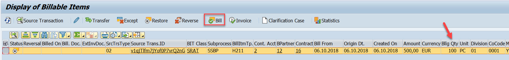 Charge in Convergent Invoicing – SAPCODES