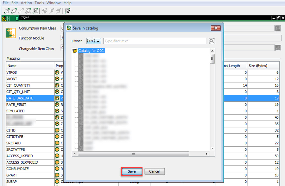 Chargeable & Charged Item Class – SAPCODES