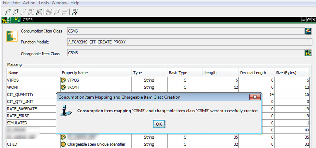 Chargeable & Charged Item Class – SAPCODES