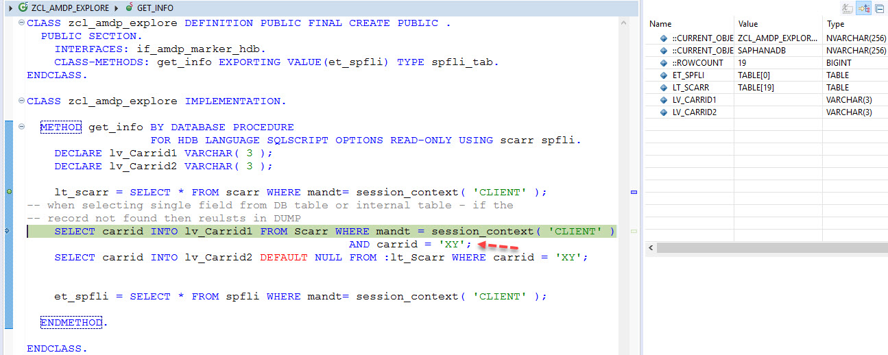 HANA SQL- Default NULL – SAPCODES