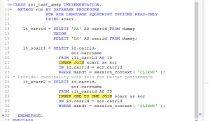 AMDP- INNER Join With Cardinality – SAPCODES